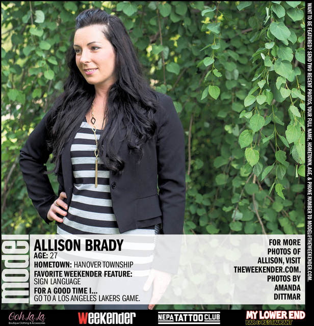 Model of the Week: Allison Brady | Weekender